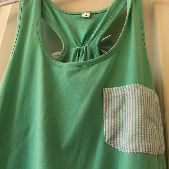Tops | New Cute Long Mint Green Tank | Poshmark